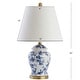 Choi 22" Chinoiserie Table Lamp, Blue/White (Set of 2) by JONATHAN Y ...