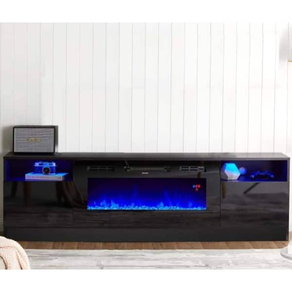 Freestanding Electric Fireplace Heater TV Stand for Living Room - N/A ...