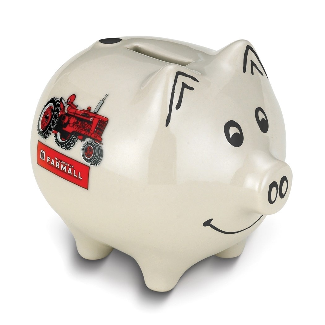 Curata Polyresin International Harvester Logo Piggy Bank - Bed Bath ...