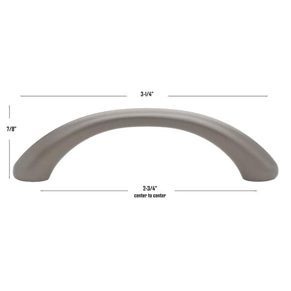 Gliderite 2-3/4 Inch Center to Center Modern Loop Pull Cabinet Hardware ...