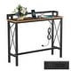 Console Table with 2 Outlet and 2 USB Ports,Entryway Table Narrow ...