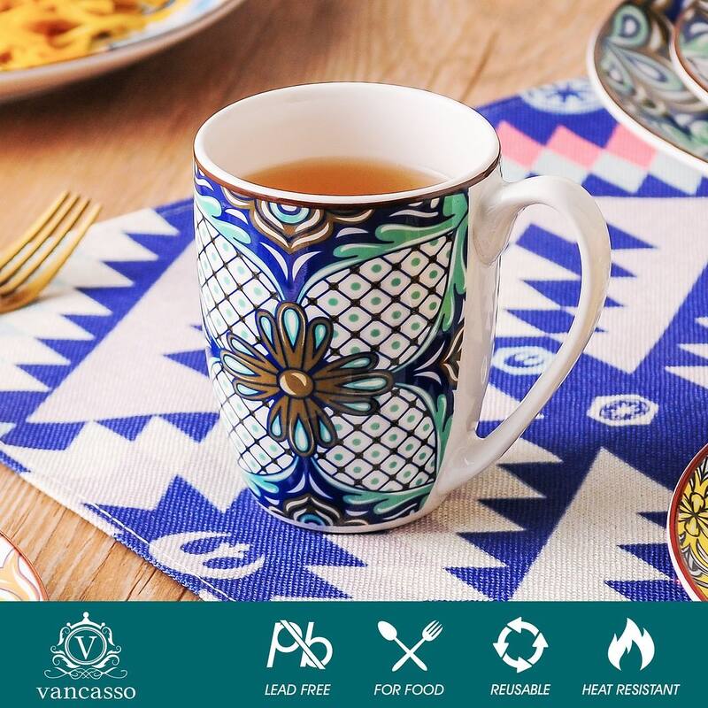 vancasso Bohemia 4-Piece Porcelain Coffee Mug 12Oz. - On Sale ...