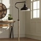 Rustic Farmhouse Pharmacy Floor Lamp Bronze Faux Wood for Living Room ...