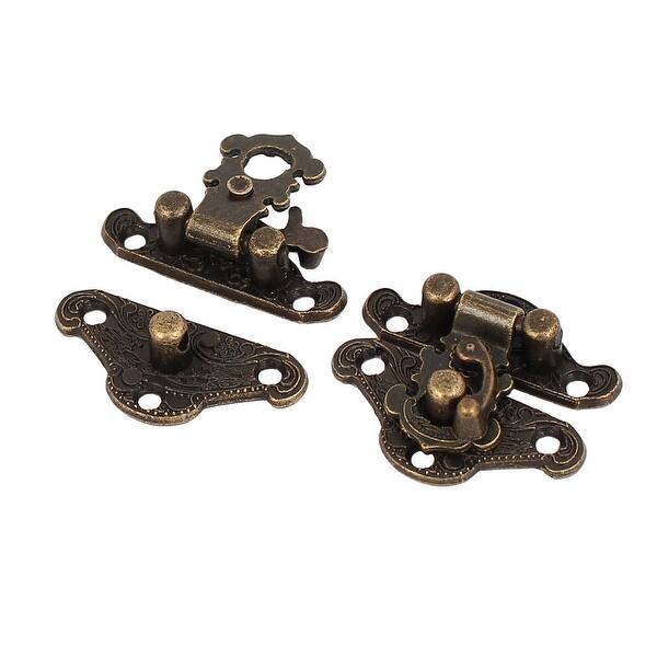 Wooden Box Latch Case Locking Hinge Bronze Tone 10pcs - Bronze Tone ...