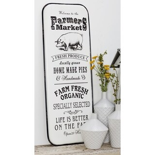 White Metal Sign Home Wall Decor - Bed Bath & Beyond - 19563344