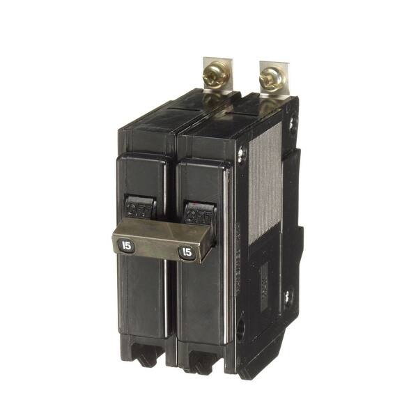 15 AMP Plastic QBH Double Pole Breaker 120-240V Black Circuit Breaker ...