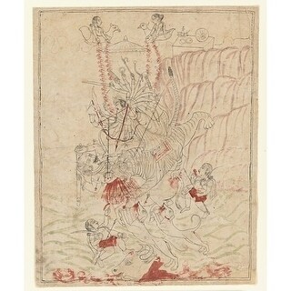 The Goddess Durga Killing The Buffalo Demon Mahisha (Mahishasura ...