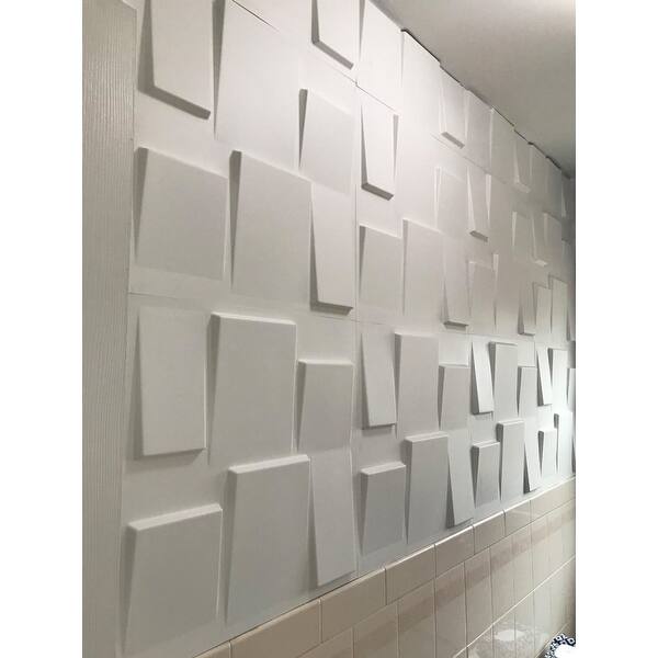 Art3d 3D Wall Panels PVC Slope Design (32 Sq.Ft) - Bed Bath & Beyond - 31681543