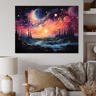 Designart "Stars Infinity Landscape I" Stars Canvas Prints - Bed Bath ...