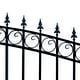 ALEKO Steel Dual Prague Style Driveway 16 ft Gate with Pedestrian Gate ...