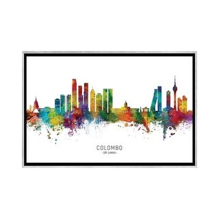iCanvas "Colombo Sri Lanka Skyline City Name" by Michael Tompsett ...