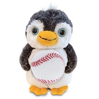 DolliBu Soft Huggable Penguin Stuffed Animal with Baseball Plush Toy ...