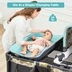 4-in-1 Convertible Portable Baby Playard Newborn Napper with Music and ...