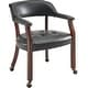 Dining Chairs with Casters Solid Wood Frame Poker Table Chairs - Bed ...