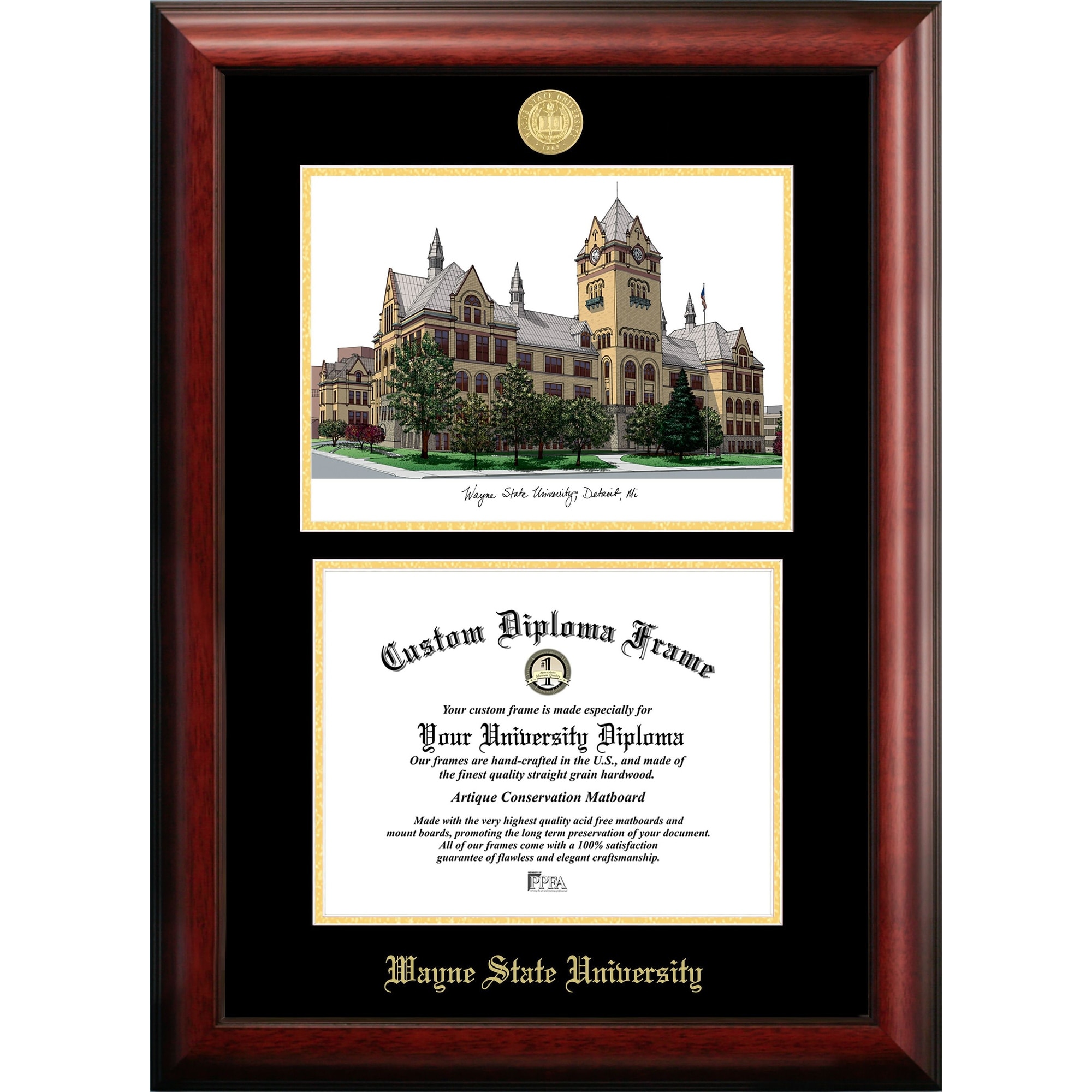 Florida State University 14w x 11h Gold Embossed Diploma Frame with ...