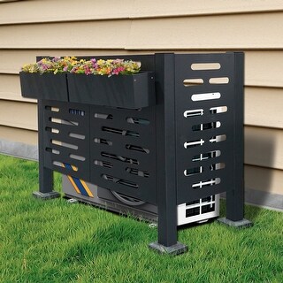 Air Conditioner Fence for Outdoor Units,Metal Privacy Fence Cover ...