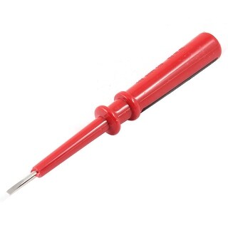 AC100-500V 10A Voltage Test Electroprobe 3mm Slotted Screwdriver Red ...