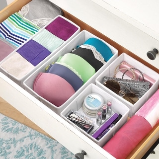 Whitmor Drawer Organizers - White - Set of 4 - Bed Bath & Beyond - 40585538