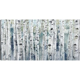Spring Birches Indigo By Studio Arts Canvas Art Print - Bed Bath ...