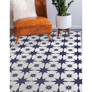 STAR STRUCK NAVY Area Rug By Kavka Designs - Bed Bath & Beyond - 36548683