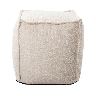 Allan Andrews Square Pouf Barbet Natural - Bed Bath & Beyond - 36881776