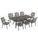 Aluminum 7-Piece Outdoor Dining Set with Cushioned Chair - On Sale ...
