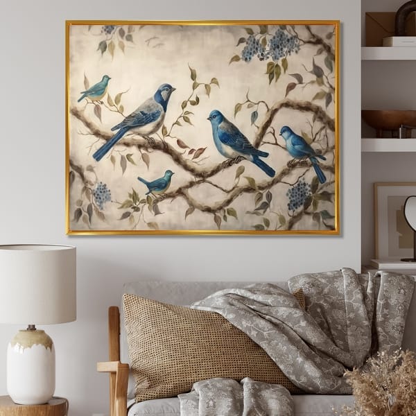 framed bird wallpaper