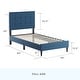 Brookside Mary Upholstered Platform Bed Frame with Square Tufting - Bed ...