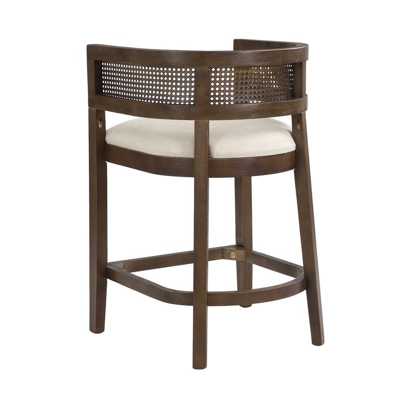 Christopher Knight Home- Noweta Wood Counter Stool with Arms Set of 2 ...
