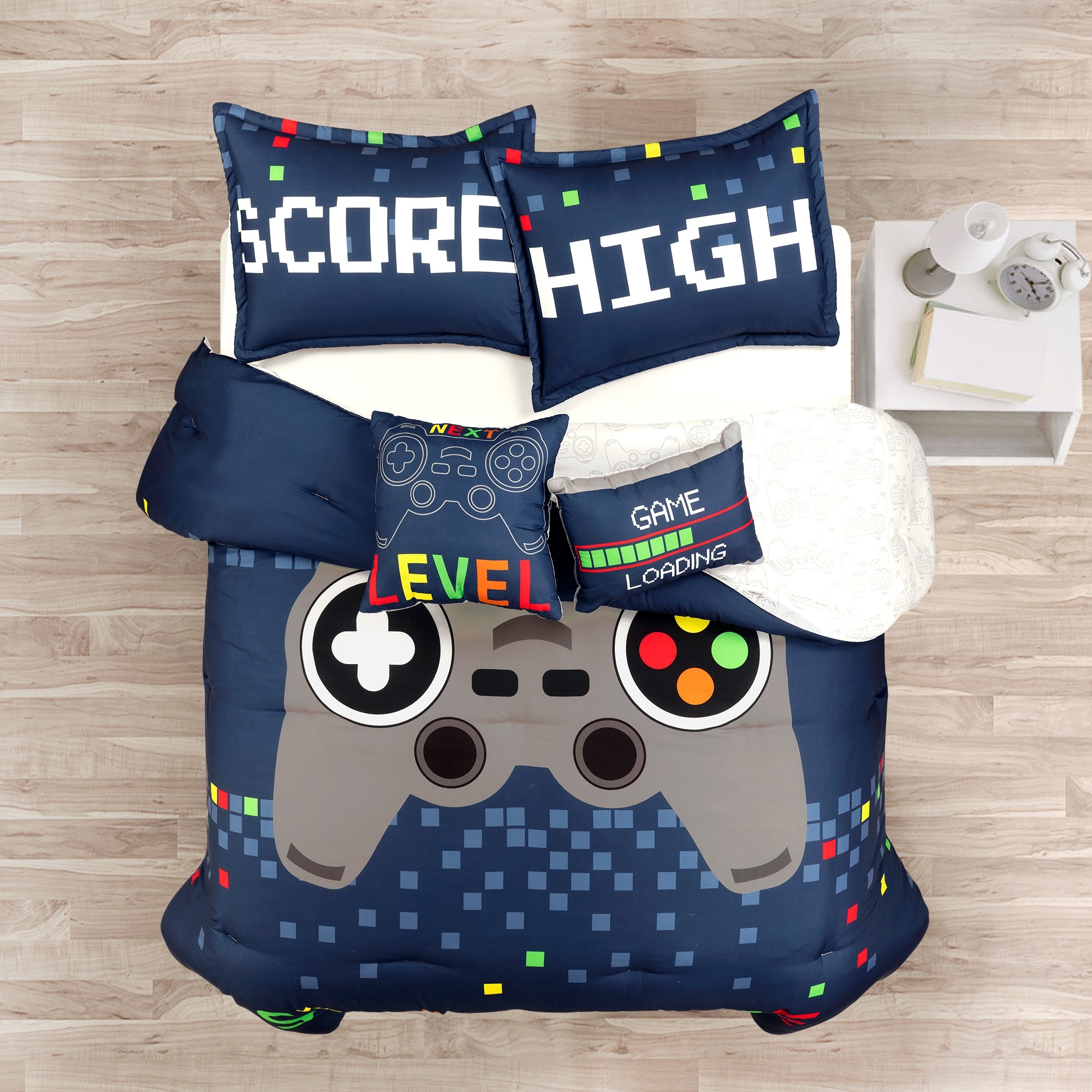 Lush Decor Video Games Reversible Oversized Comforter Set On Sale Bed Bath Beyond 36187361