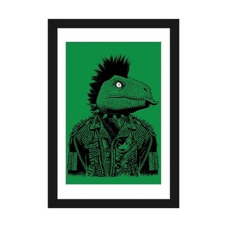 iCanvas "Biker Punk Velociraptor" by Alberto Perez - Bed Bath & Beyond ...