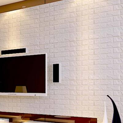 3D Brick Pattern Sticker Dor Wall Decor,32"x 28"/pc - 50pc - Overstock ...