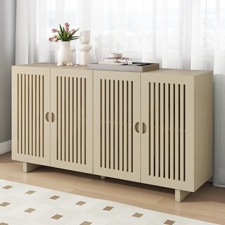 MDF Sideboard with Wire Management and Damping Hinges for Convenience ...