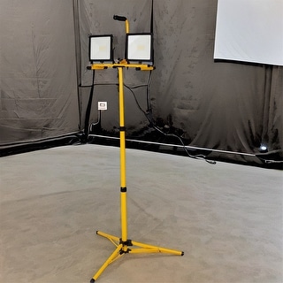 LED Dual head Work Light with Rotating Lamps - Yellow - Bed Bath ...