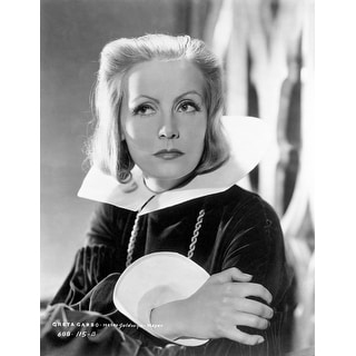 Greta Garbo Posed wearing Black and White Gown Photo Print - Bed Bath ...
