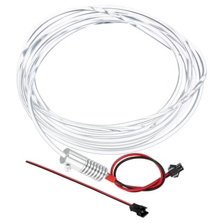 3mm 3.0m PMMA Side Glow Fiber Optic Cable Kit with 12V 1.5W LED Light ...