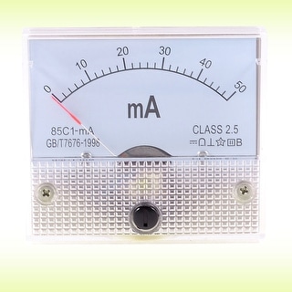 2.5 Accuracy DC 0-50mA Analog Current Panel Meter Ammeter 85C1-mA - DC ...