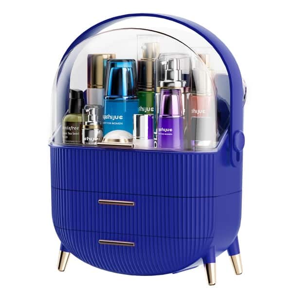 blue make up box