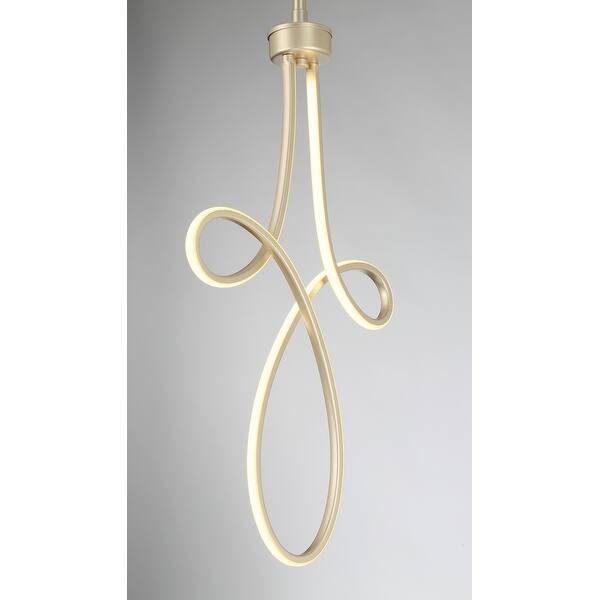 Kovacs P5431-L Astor 12" Wide Robin Baron LED Abstract Pendant - Bed ...