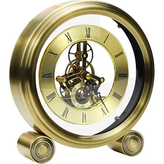 Antique Pure Copper Table Clock, European Style Light Luxury Imitation ...