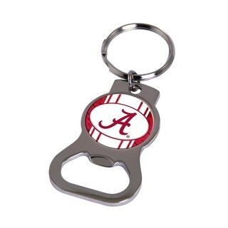 NCAA Univ. of Alabama Silver-Tone Bottle Opener Key Ring By Rico ...