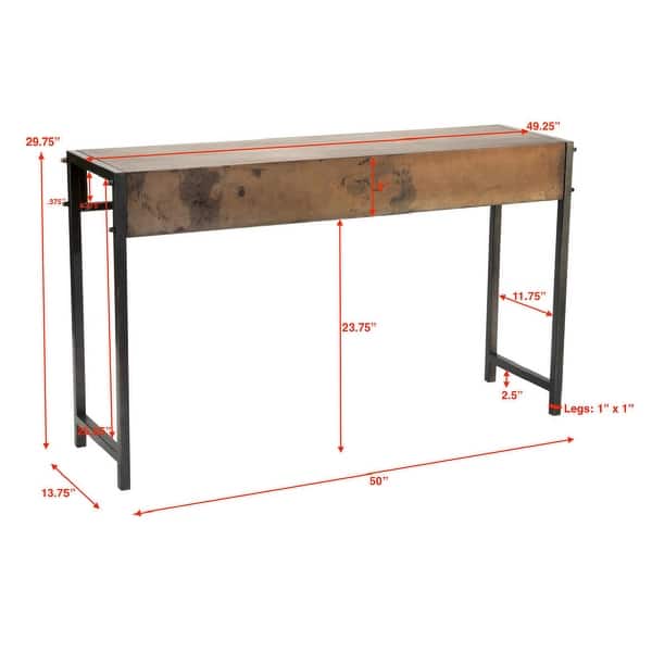Carbon Loft Rehr Bronze Metal Console Table - Bed Bath & Beyond - 28554960