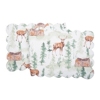 Christopher Forest Woven Reversible Rustic Lodge Table Runner - Bed ...