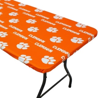 Clemson Tigers Tailgate Fitted Tablecloth, 72" x 30", 6 ft table - 72 ...