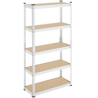 Yaheetech 5-Tier Steel Frame Storage Shelves Storage Rack with ...