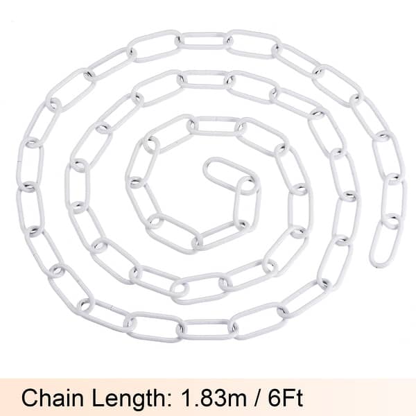 Pendant Light Fixture Chain 3mm Thick 1.83m with Connectors Hook Loops ...