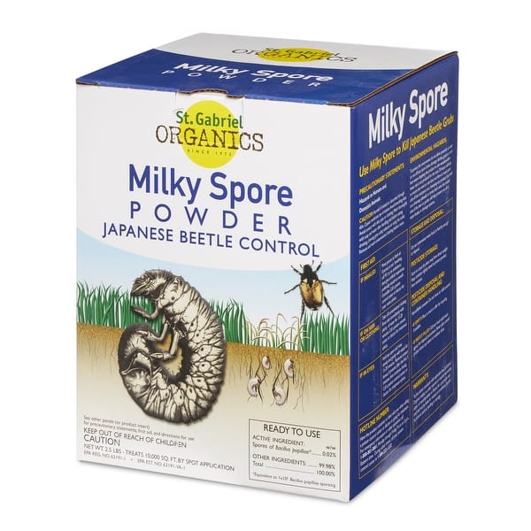 St. Gabriel Organics Milky Spore Powder Japanese Beetle Grub Control ...