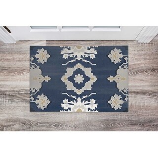 AJDA NAVY Doormat By Kavka Designs - Bed Bath & Beyond - 36816601
