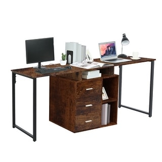 L Shaped Desk with Return Multifunction L Shaped Desk 2 Person Desk 3 ...