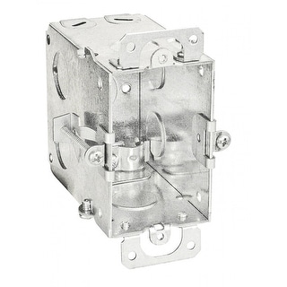 1 Pc, 3-1/2 in. Deep, Switch Box with Clamps for Nonmetallic Sheathed ...